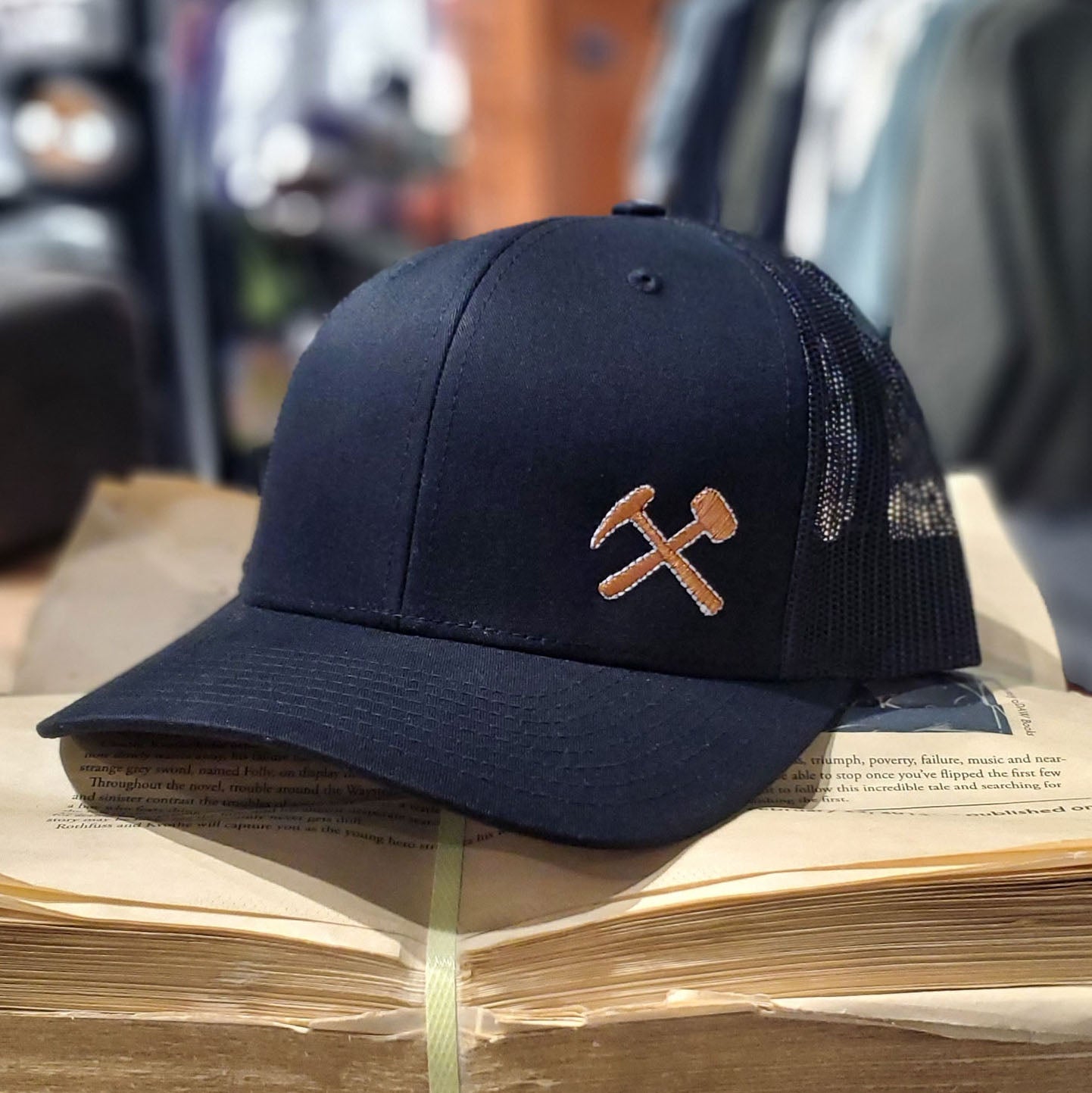 Left Panel Cross Picks Mesh Snapback | Dig City Supply LLC