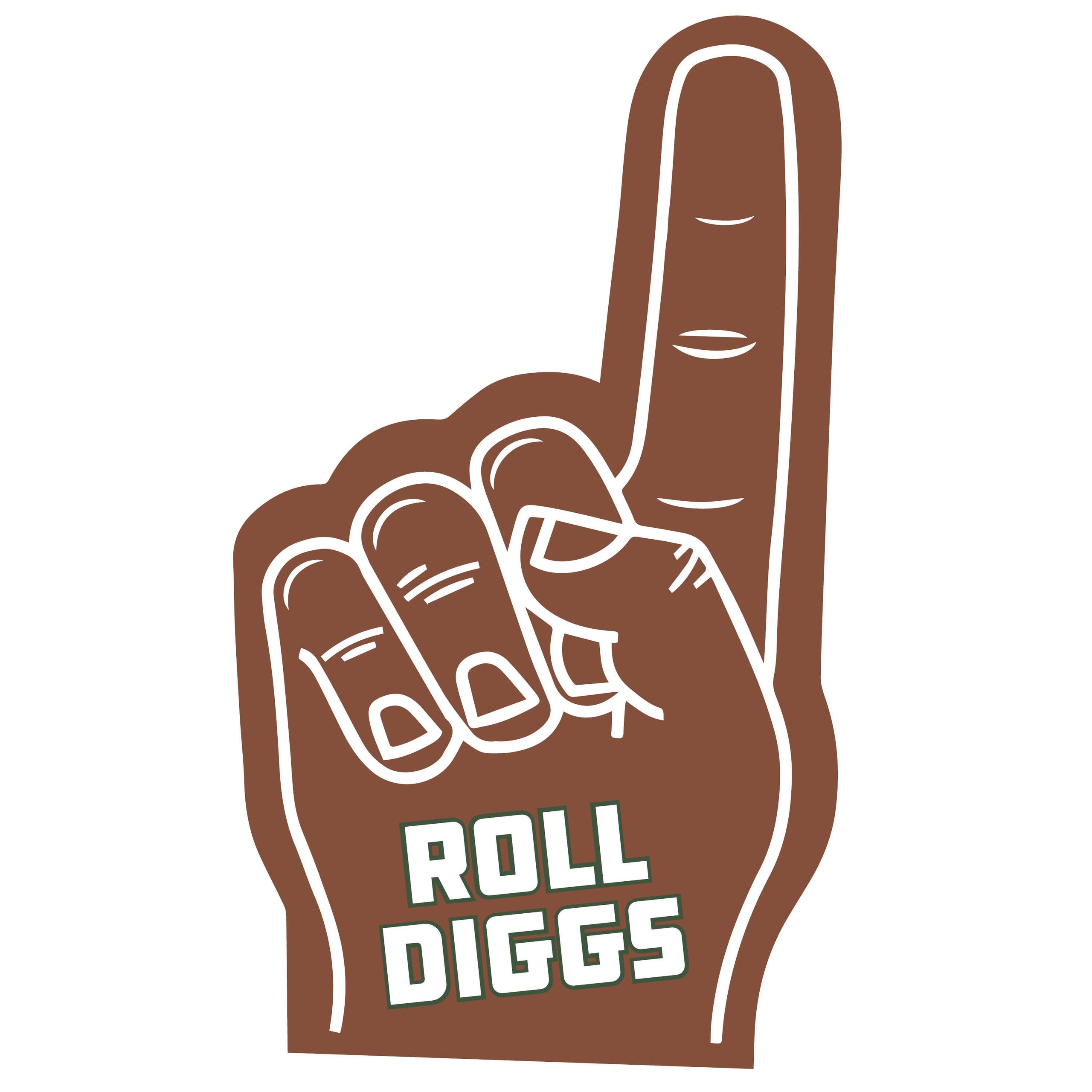 Foam Finger Sticker | Dig City Supply LLC