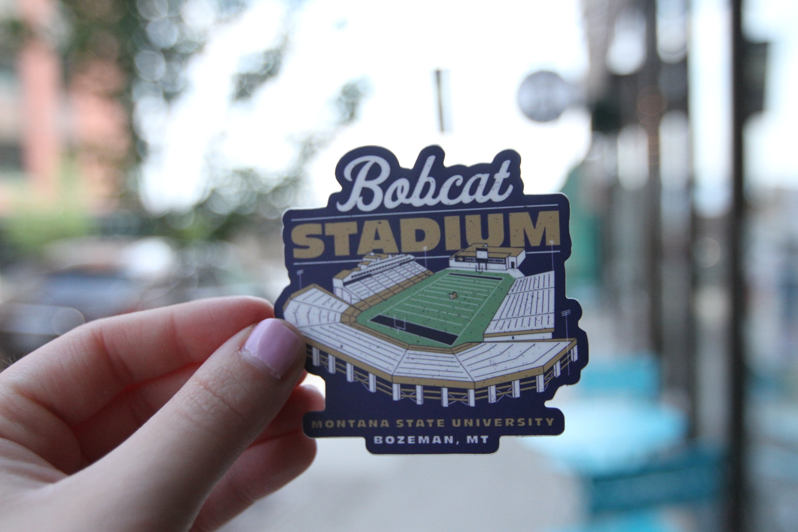 Vintage Bobcat Stadium Sticker | Dig City Supply LLC